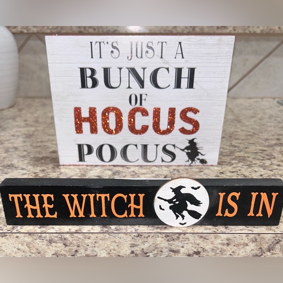 Wall Decor | Hocus Pocus Witch Signs | Poshmark